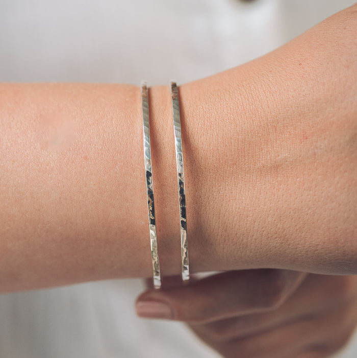 Silver Bangles | Handmade Sterling Silver Bangles For Women