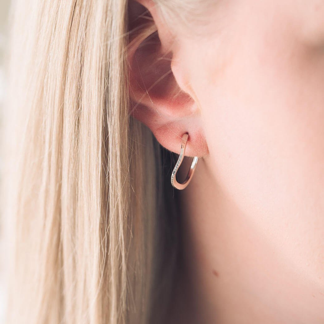 'Samantha' Silver Hoop Earrings – Small Silver Hoop Earrings