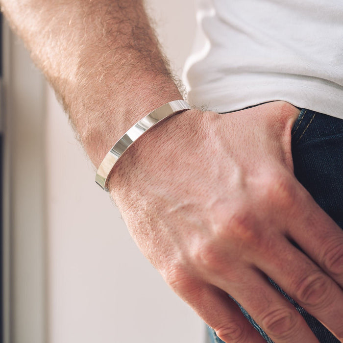 Men's Silver Cuff Bracelet | Silver Bangle For Men
