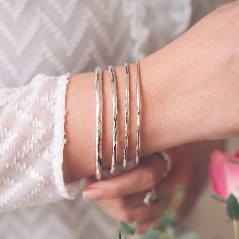 Silver Bangles | Handmade Sterling Silver Bangles For Women
