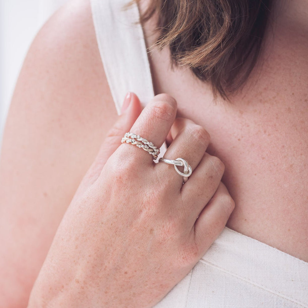 9ct Gold and Silver Bramble Ring