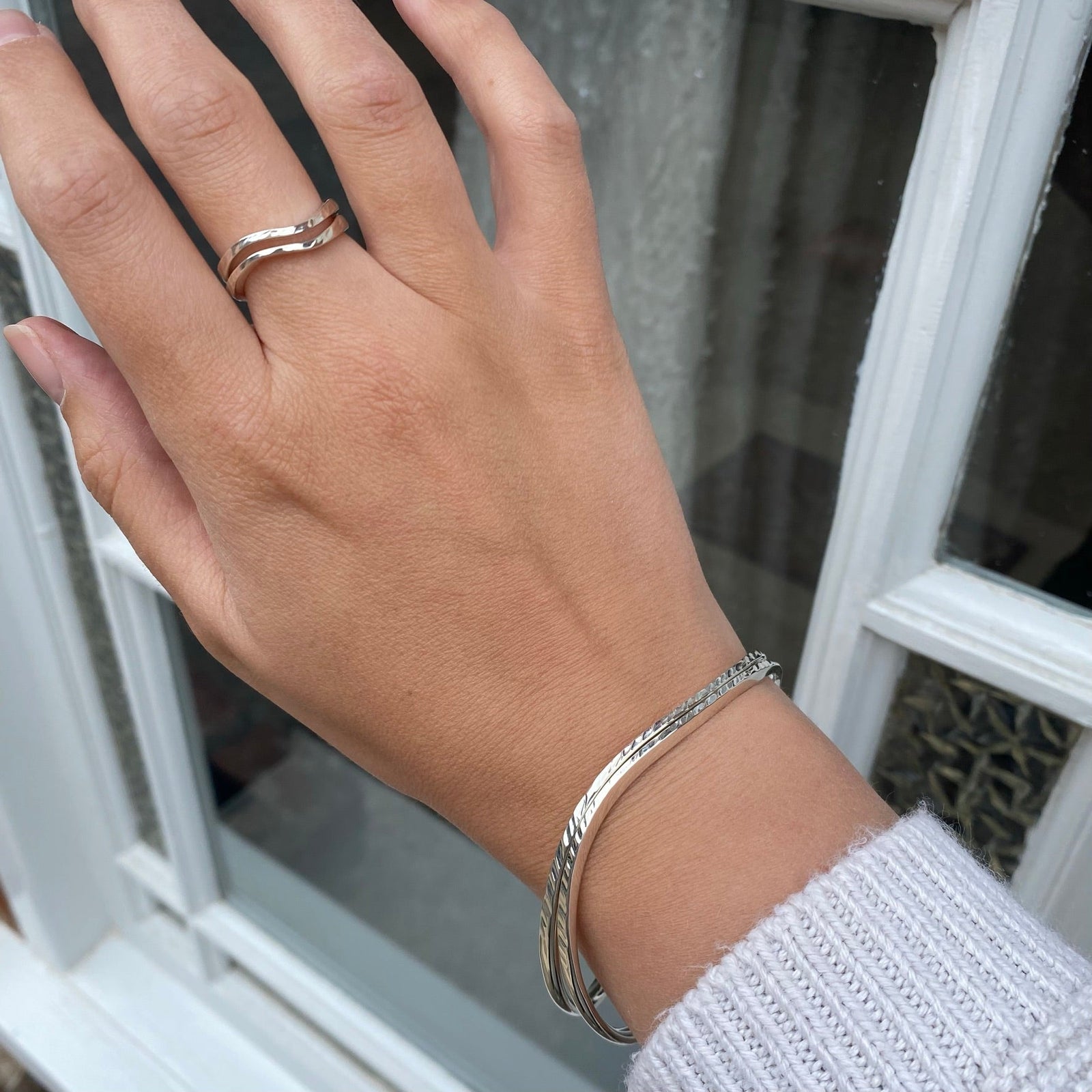 Samantha Silver Stacking Rings